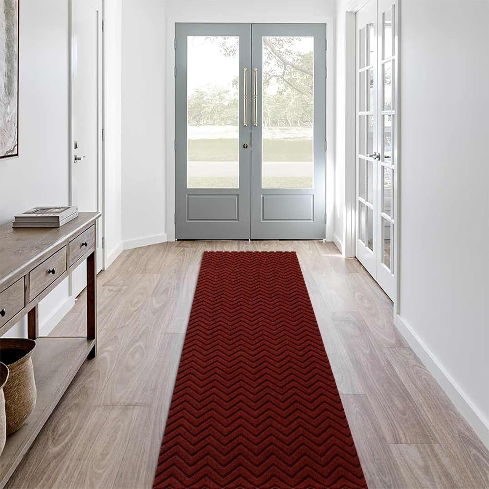 Customized Size Hallway Runner Rug with Rubber Backing, Backed Non-Slip ...