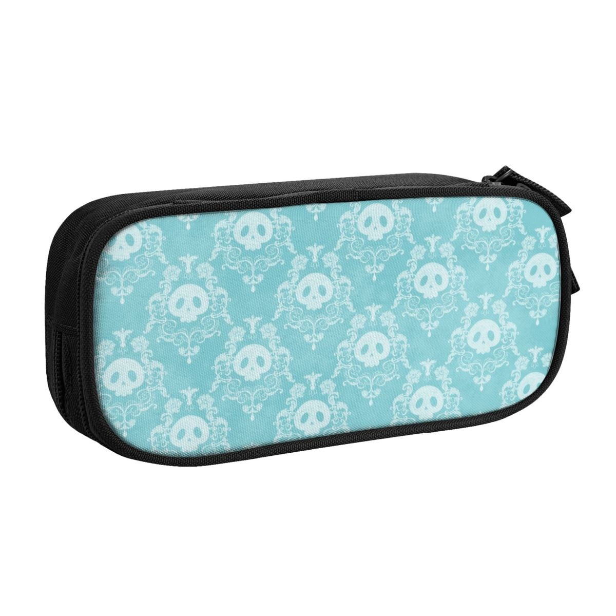 Customized Skull Print Kawaii Pencil Case Large Capacity Horror ...
