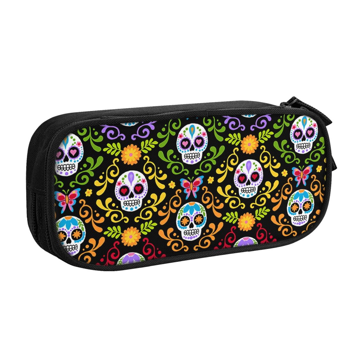 Customized Skull Print Kawaii Pencil Case Large Capacity Horror ...