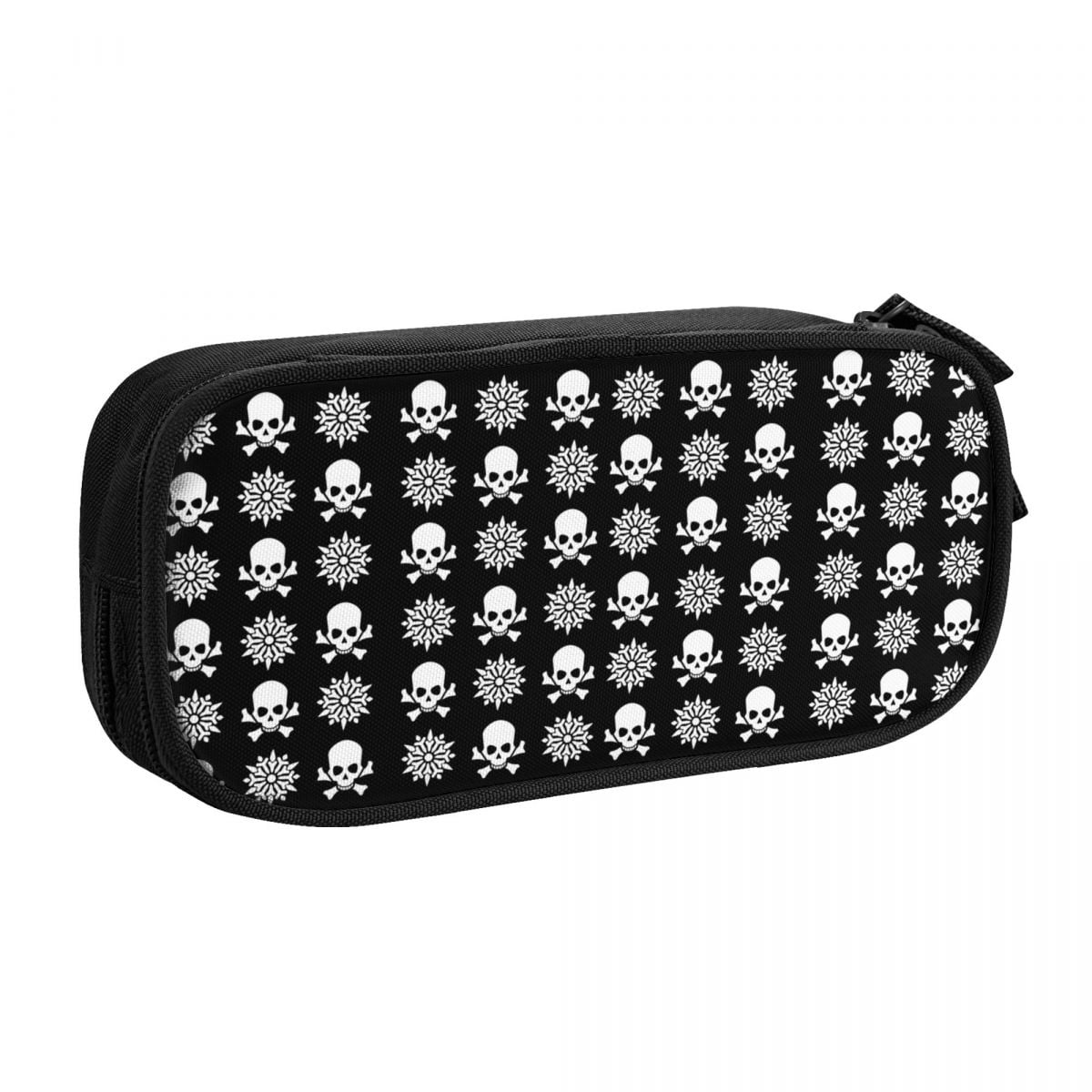 Customized Skull Print Kawaii Pencil Case Large Capacity Horror ...