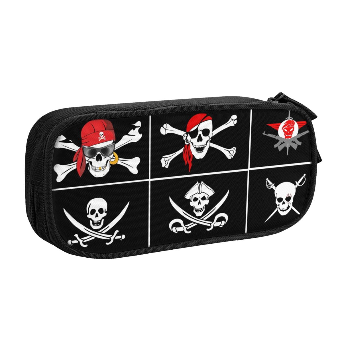 Customized Skull Print Kawaii Pencil Case Large Capacity Horror ...