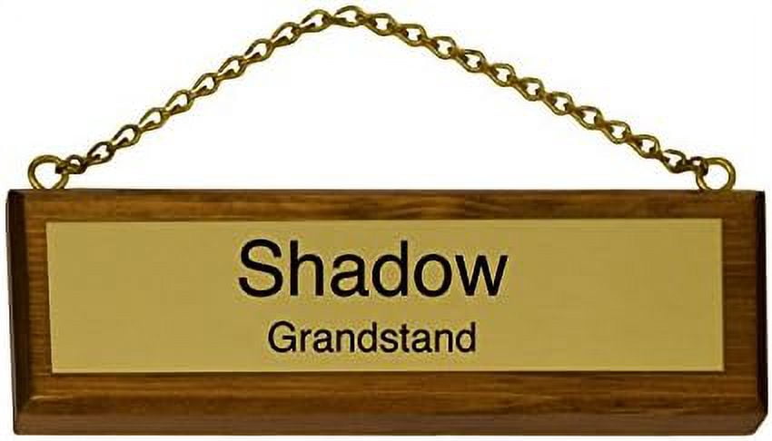 Customized Solid Wood and Brass Stall Plate$$Other - Walmart.com