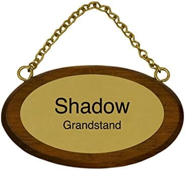 Customized Solid Wood and Brass Stall Plate - Walmart.com