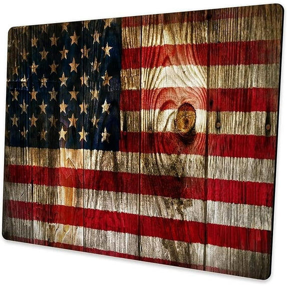 Customized Square Gaming Office Computer Mouse Pad, American Flag Eagle ...