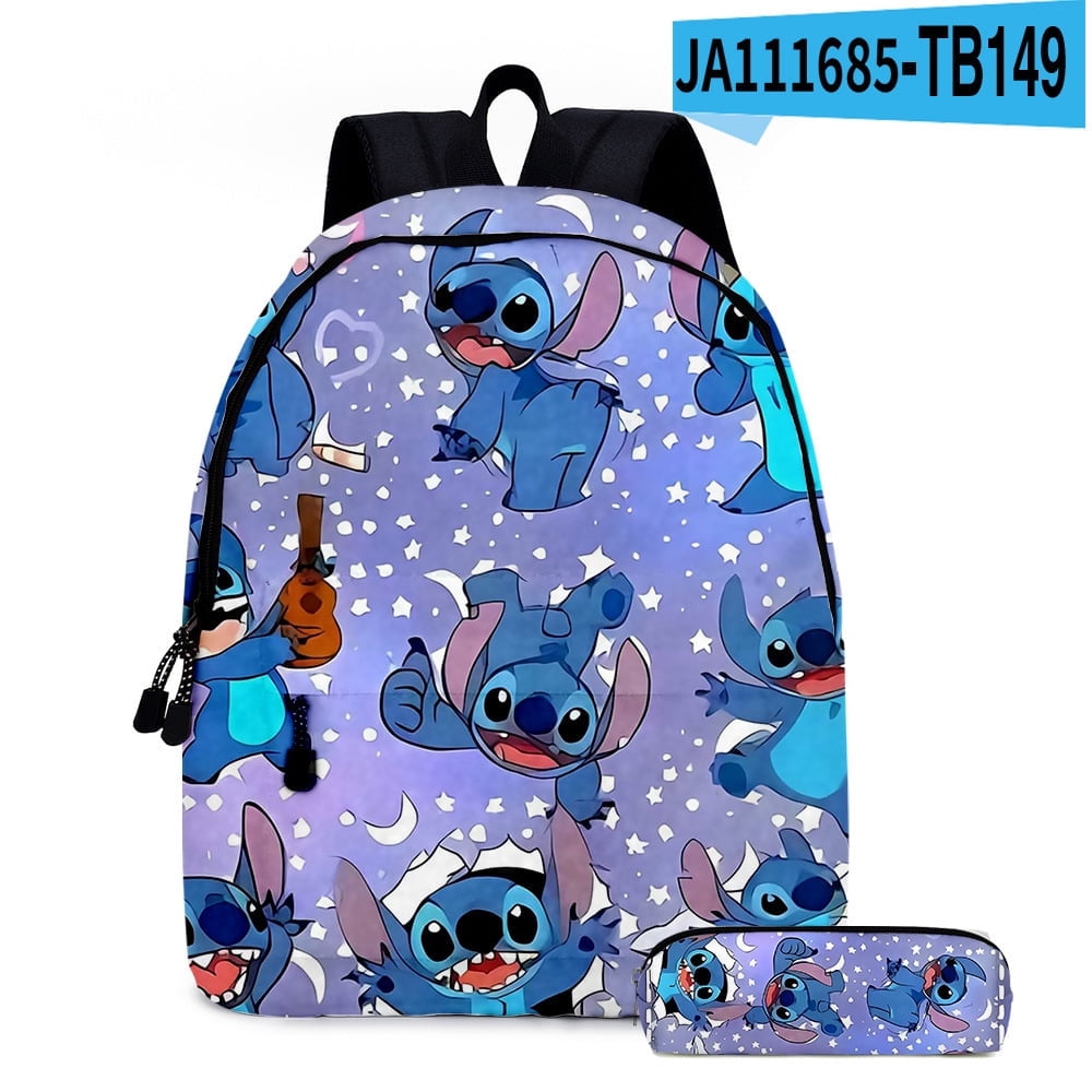 Customized Sti_tch 3-Piece Backpack Set - Cute Cartoon Backpack ...