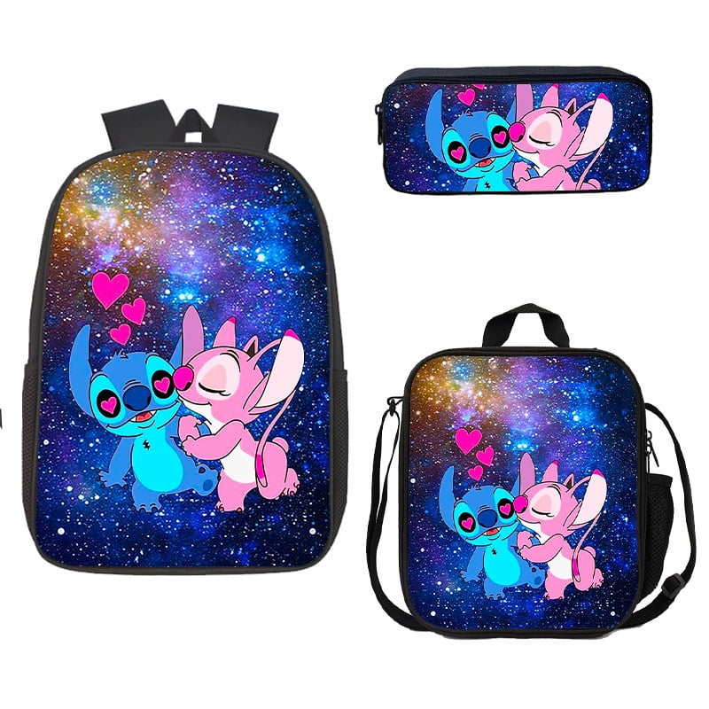 Customized Sti_tch Backpack Set, 3-Piece Bundle with Cute Backpack ...