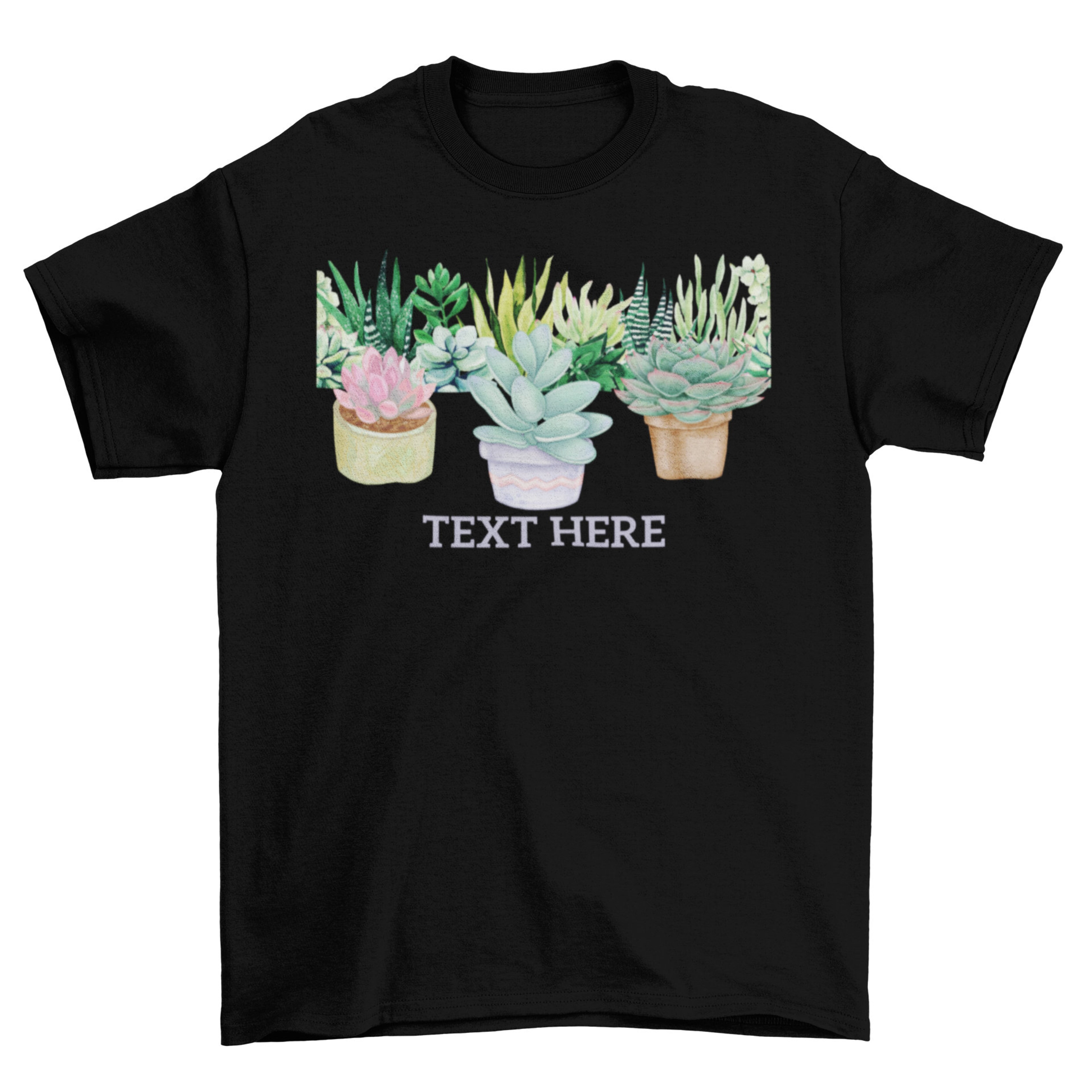 Customized Succulents, Still Life Classic T-Shirt, Botany Plants Tee ...