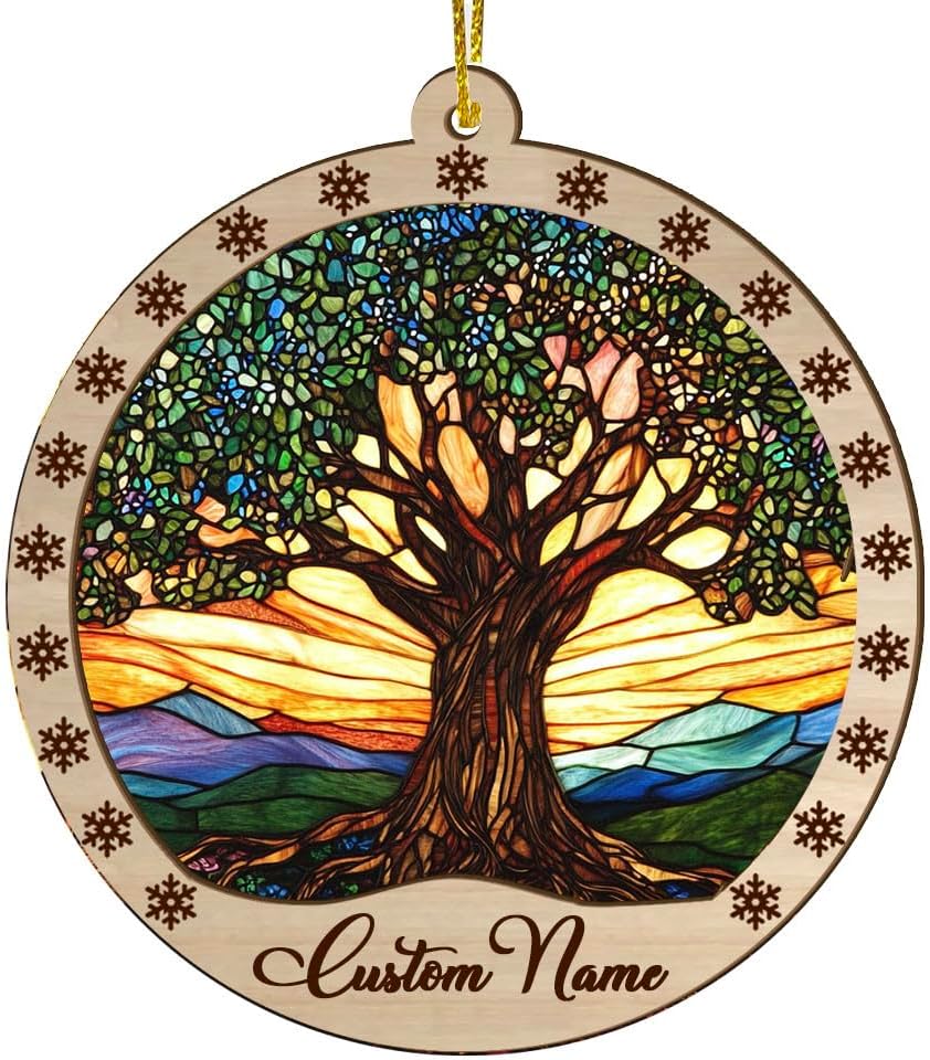 Customized Suncatcher Tree of Life, Tree of Life Ornament, Tree of Life ...