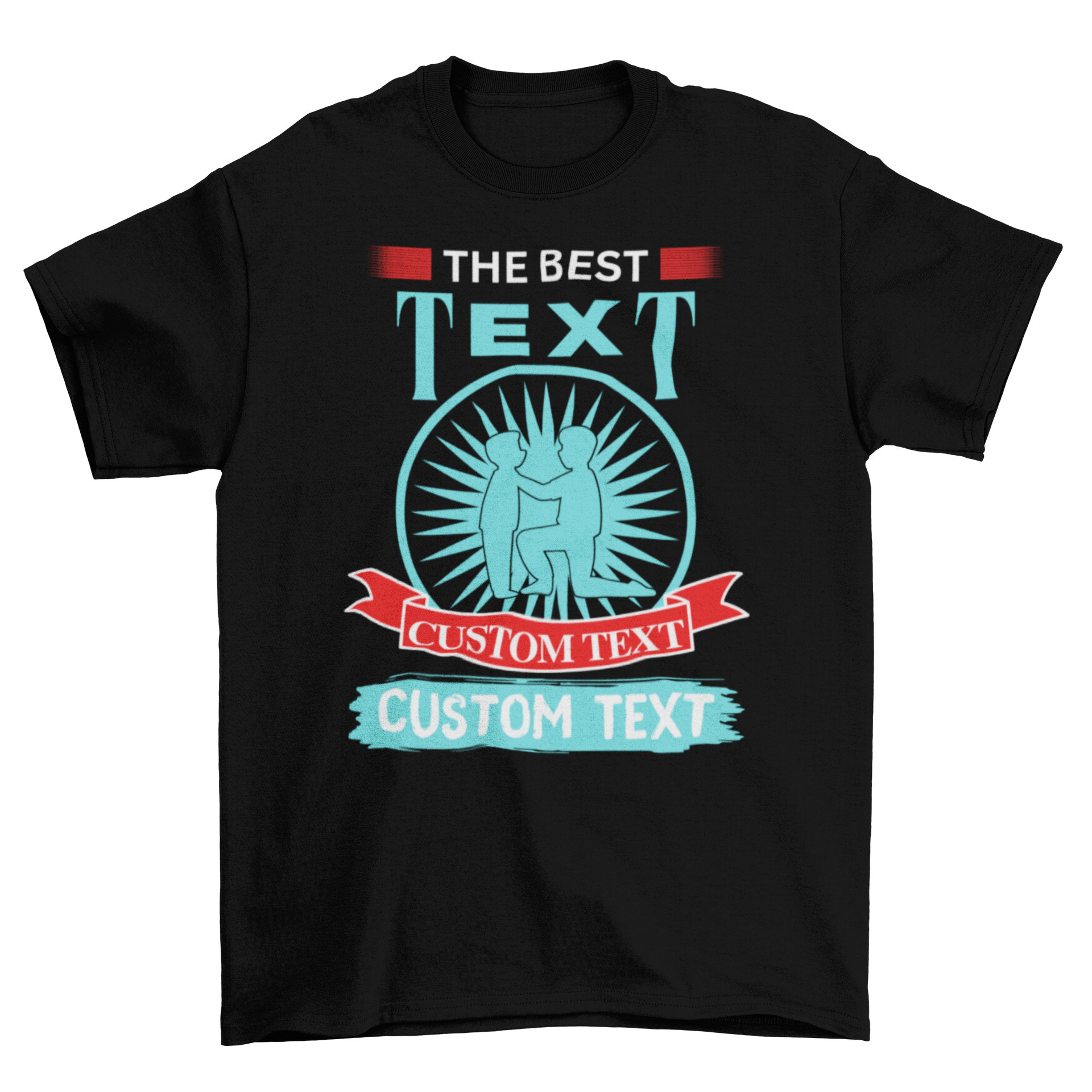 Customized The Best Dad Shirt, Custom Text, Custom Shirt Design Cool ...