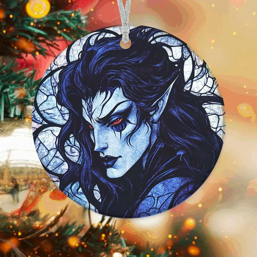 Customized Tree Ornaments Brooding Vampire, Brooding Vampire Ornament ...