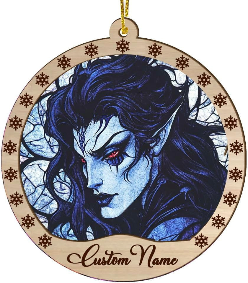 Customized Tree Suncatcher Brooding Vampire, Brooding Vampire Ornament ...