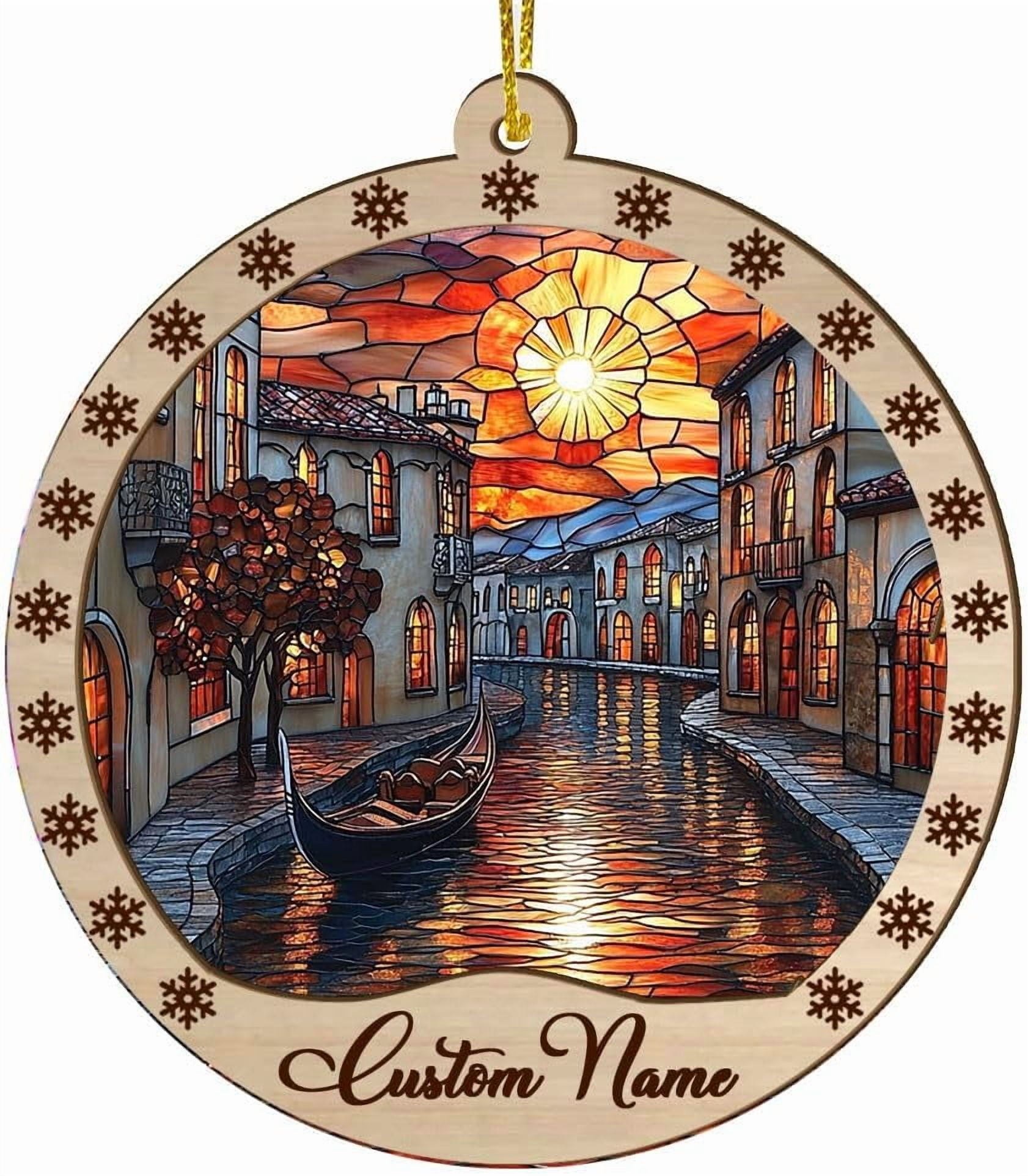 Customized Tree Suncatcher Gondolas, Gondolas Ornament, Gondolas ...