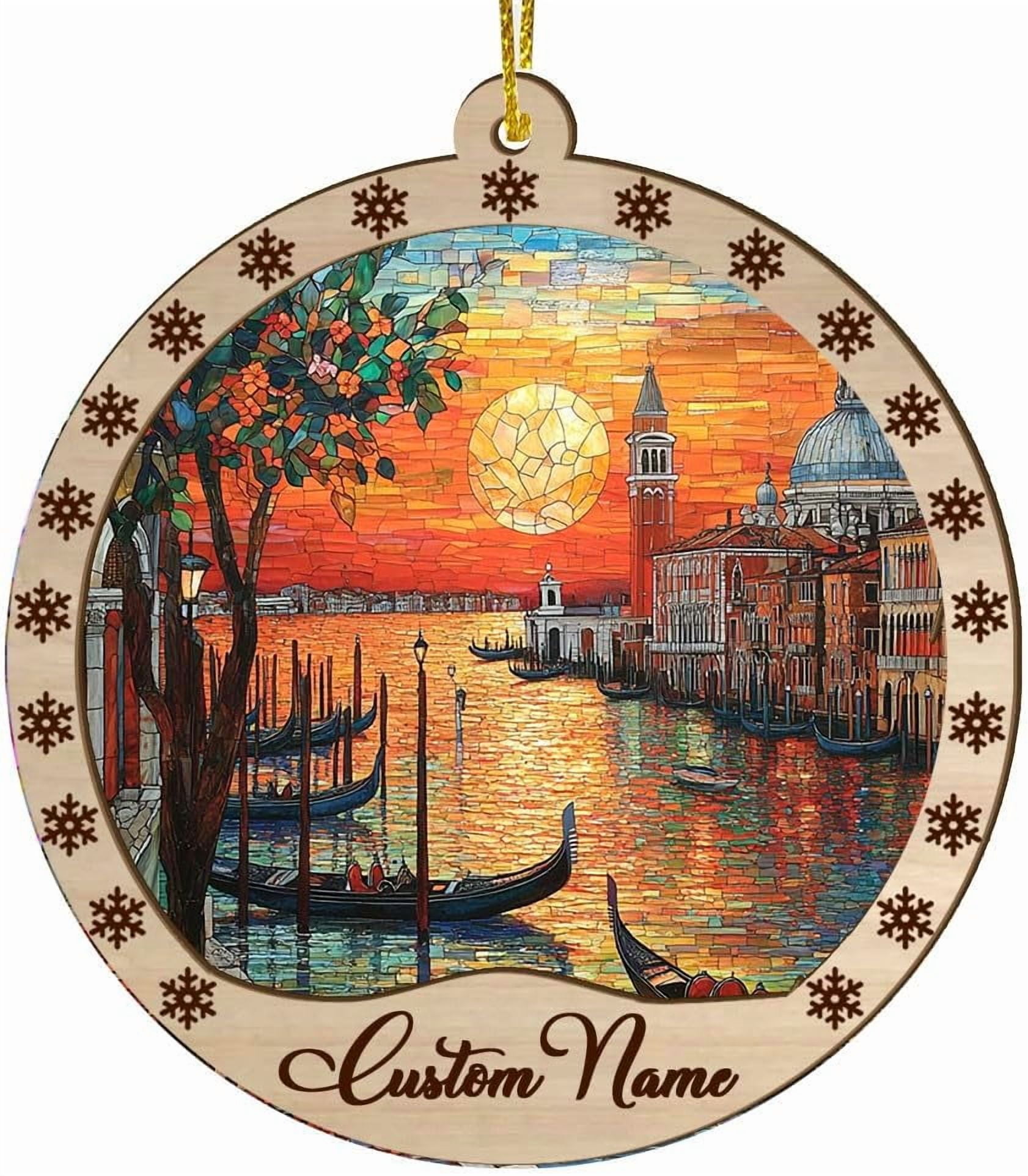 Customized Tree Suncatcher Gondolas, Gondolas Ornament, Gondolas ...