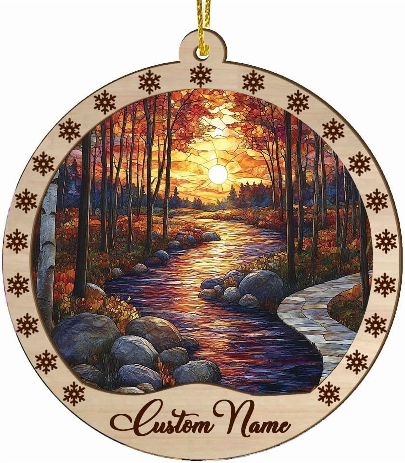 Customized Tree Suncatcher River, River Ornament, River Decorations ...