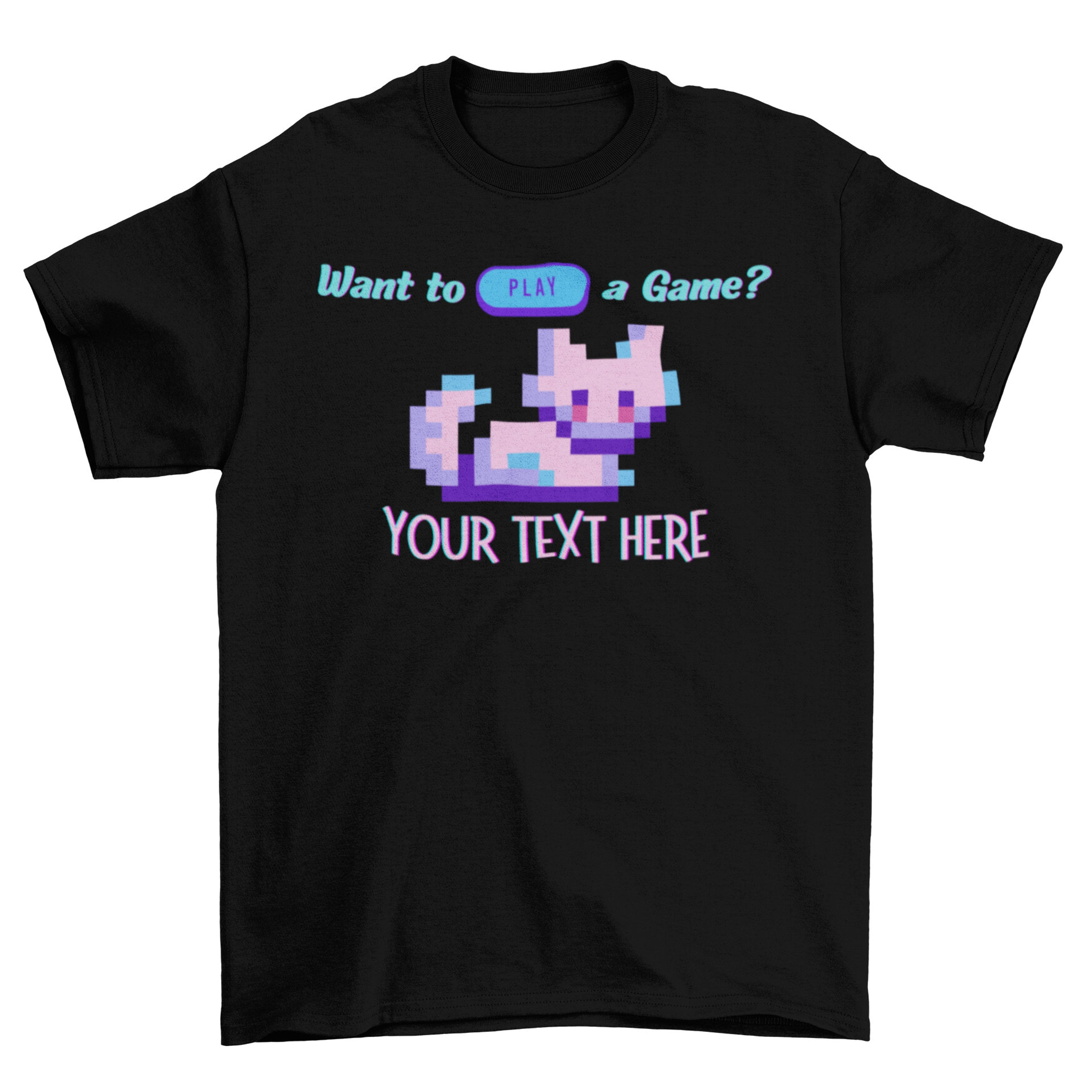 Customized Want To Play A Game T-shirt, Computer Friendly Game T- Shirt ...