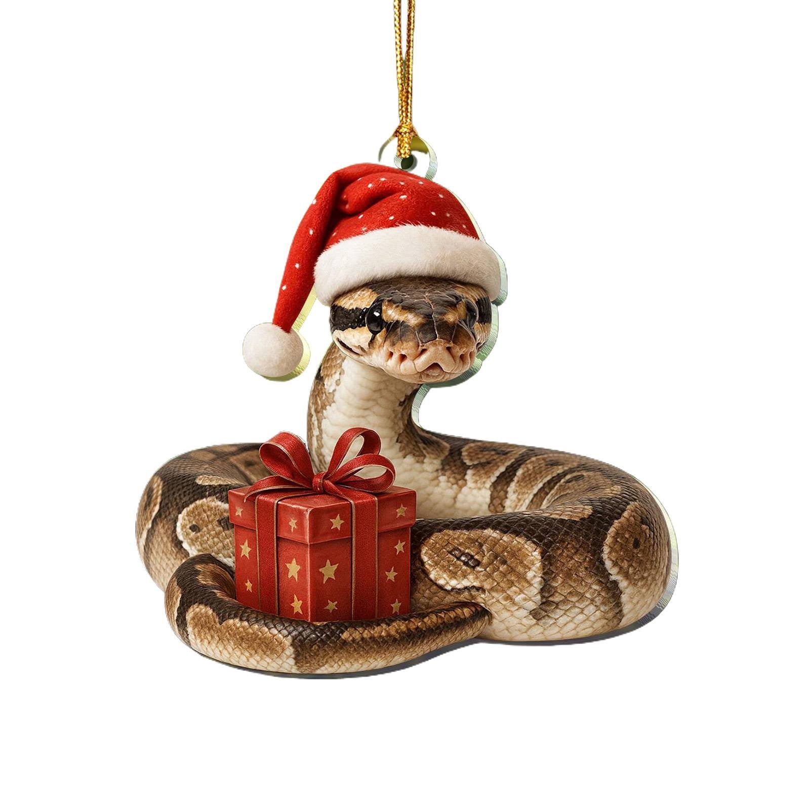 Customized Year Name Snake Christmas Ornament 2026, Cute Snake Shaped ...
