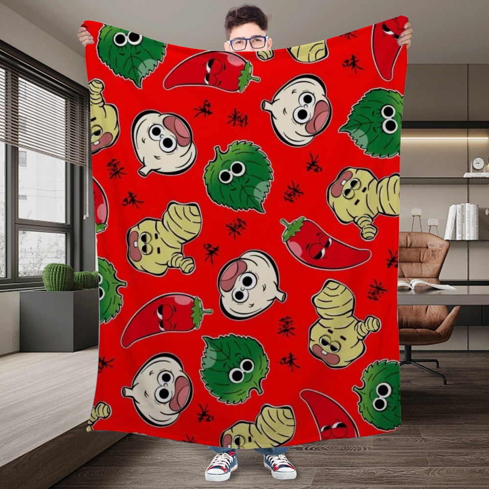 Customized blankets Cartoon Style Flannel Blanket Soft Fluffy Plush ...