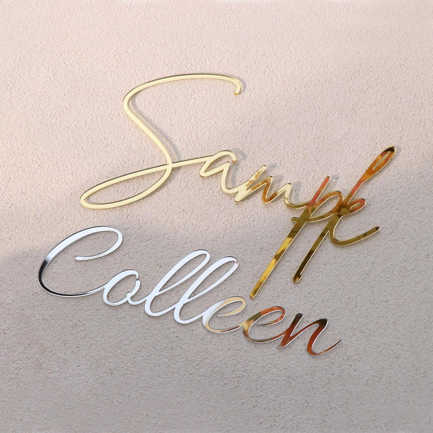 Customized cake name logo, acrylic cake name tag, personalized cake ...