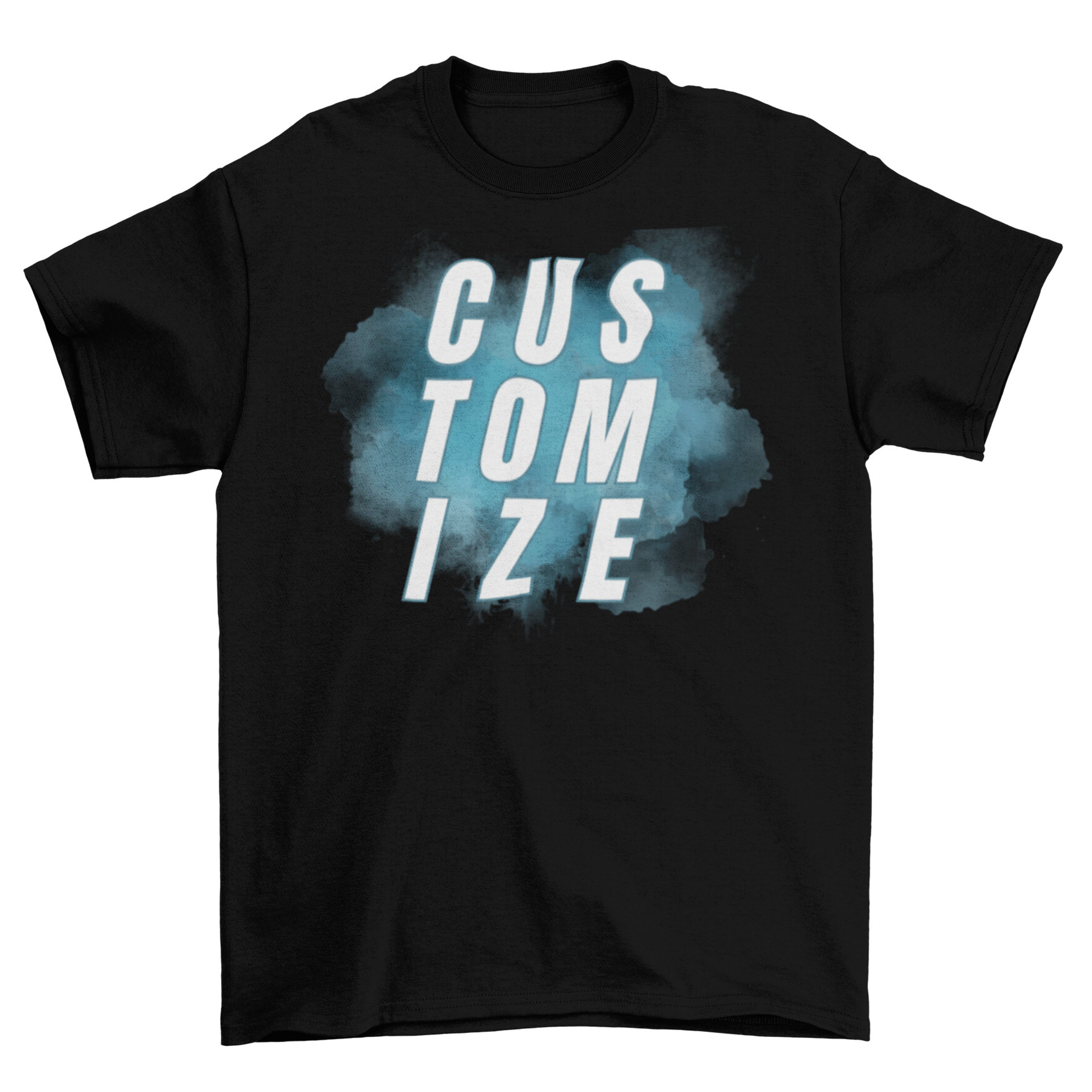 Customized cool water color inspired T-shirt, custom text, custom shirt ...