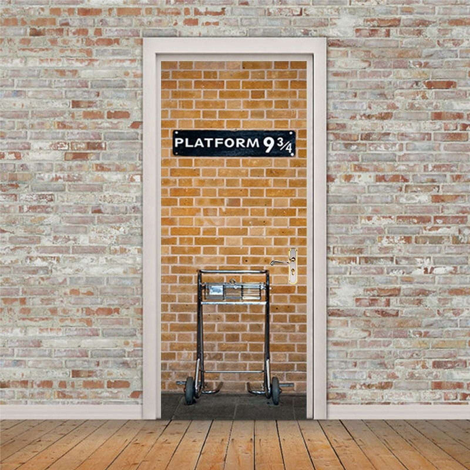 Customized door sticker graphics for apartment and elevator renovations ...