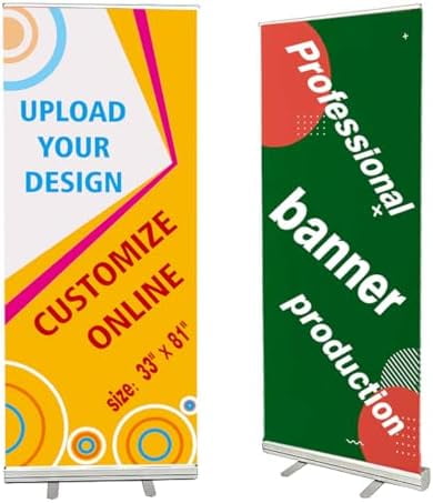 Customized expandable banner with stand -33 inches x 81 inches, travel ...