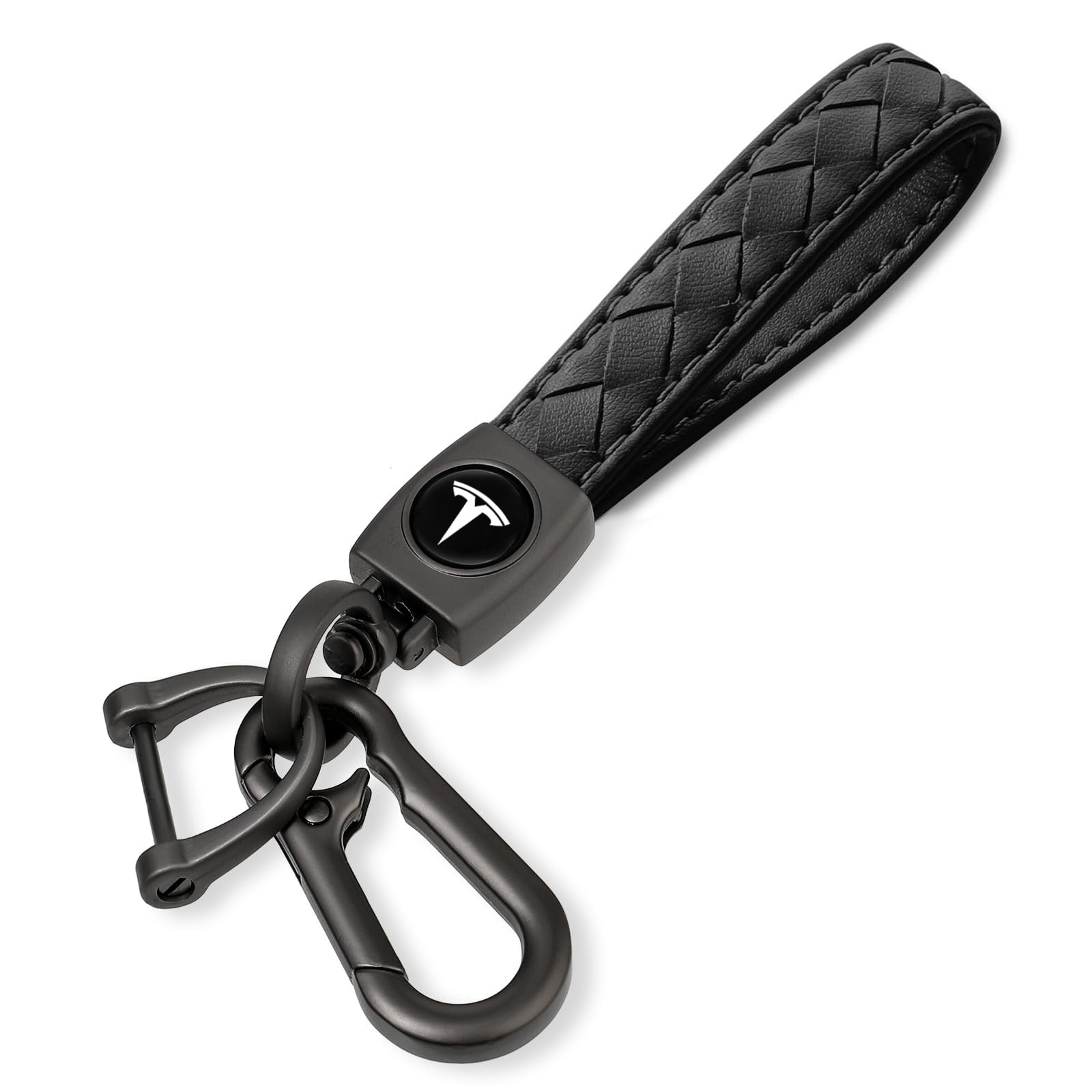 Customized for Tesla Model 3 Y X S Keychain, Tesla Leather Keyring Key ...