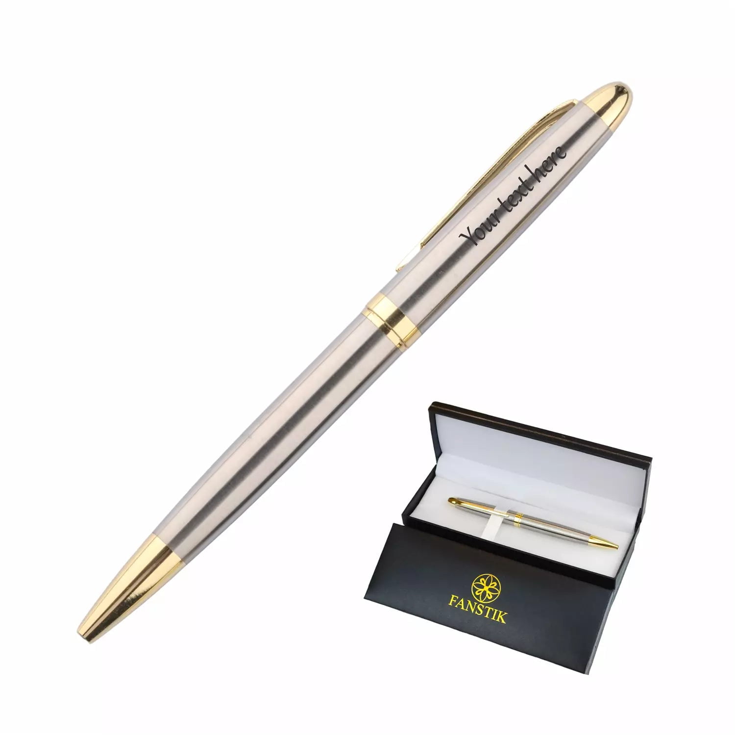 Customized pens with name, stainless steel pen, gold pen, black and ...