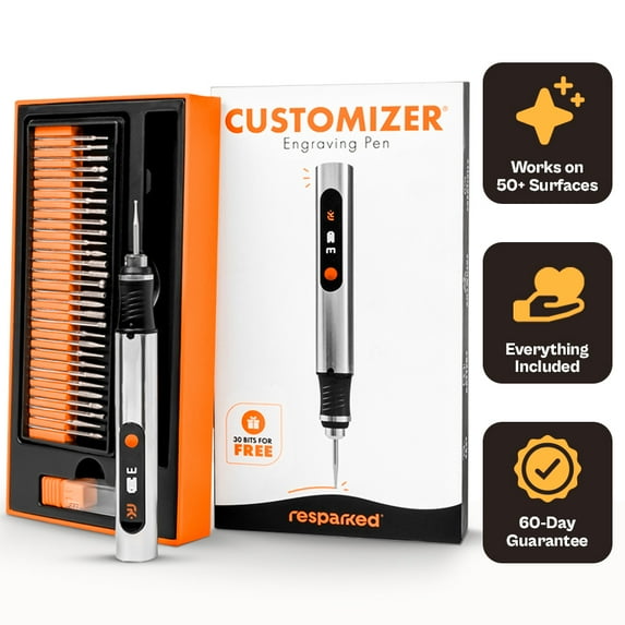 Resparked Customizer Engraving Pen, Cordless Etching Tool, Engrave on ...