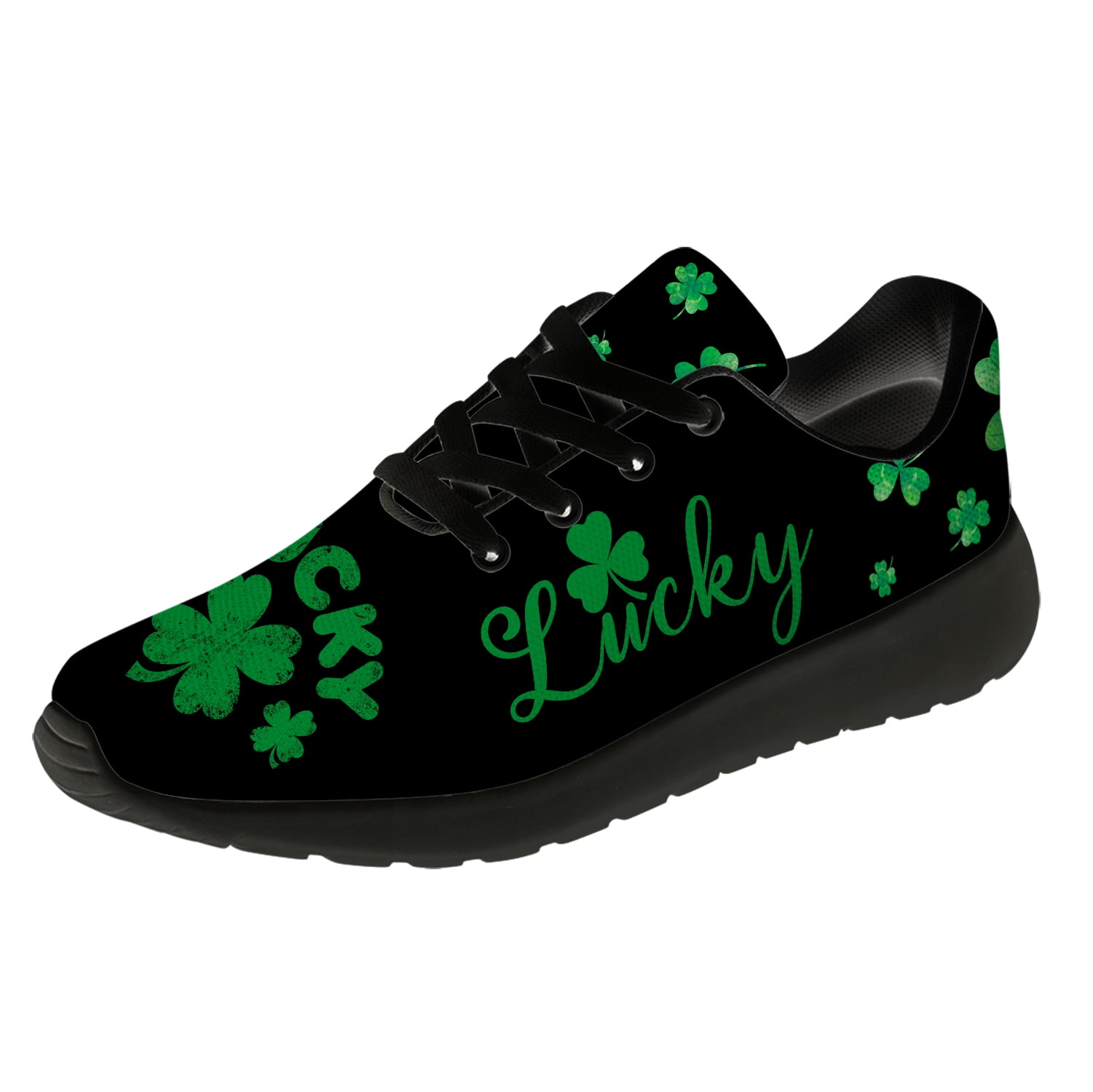 Customuart St Patricks Day Shoes Men Running Shoes Shamrock Sneakers ...