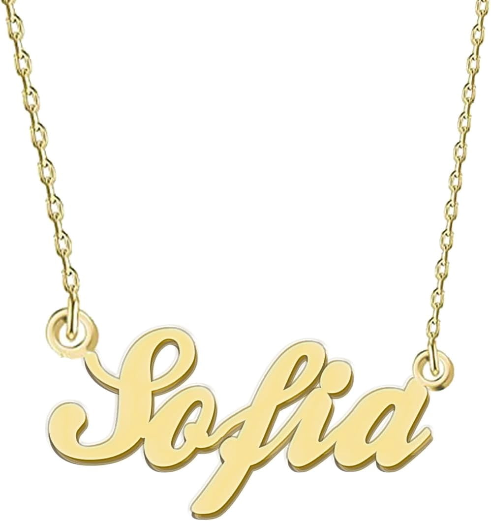 Custon Name Necklace Stainless Steel Pendant Necklace Personalized ...