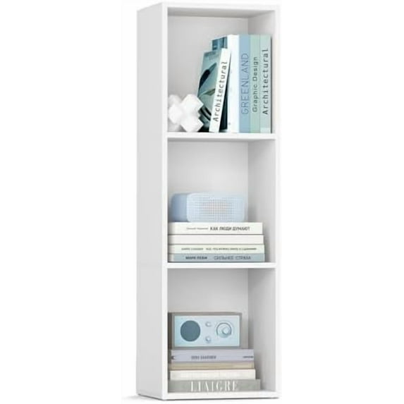 Custos Collection - Bookshelf, 3-Tier Bookcase, Book Shelf, Open ...