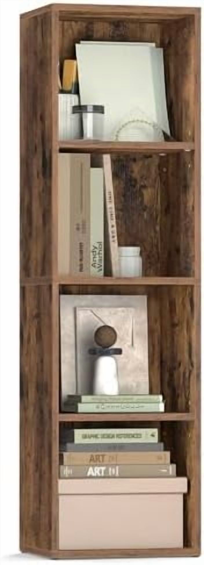 Custos Collection - Bookshelf, 4-Tier Bookcase, Book Shelf, Open ...