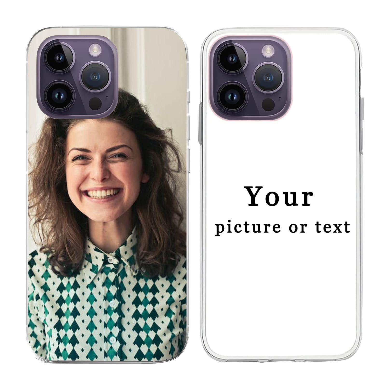 Cusuself Personalized Custom Phone Case for iPhone 15 14 12 13 11 Pro Max Plus Anti-Scratch Soft ...