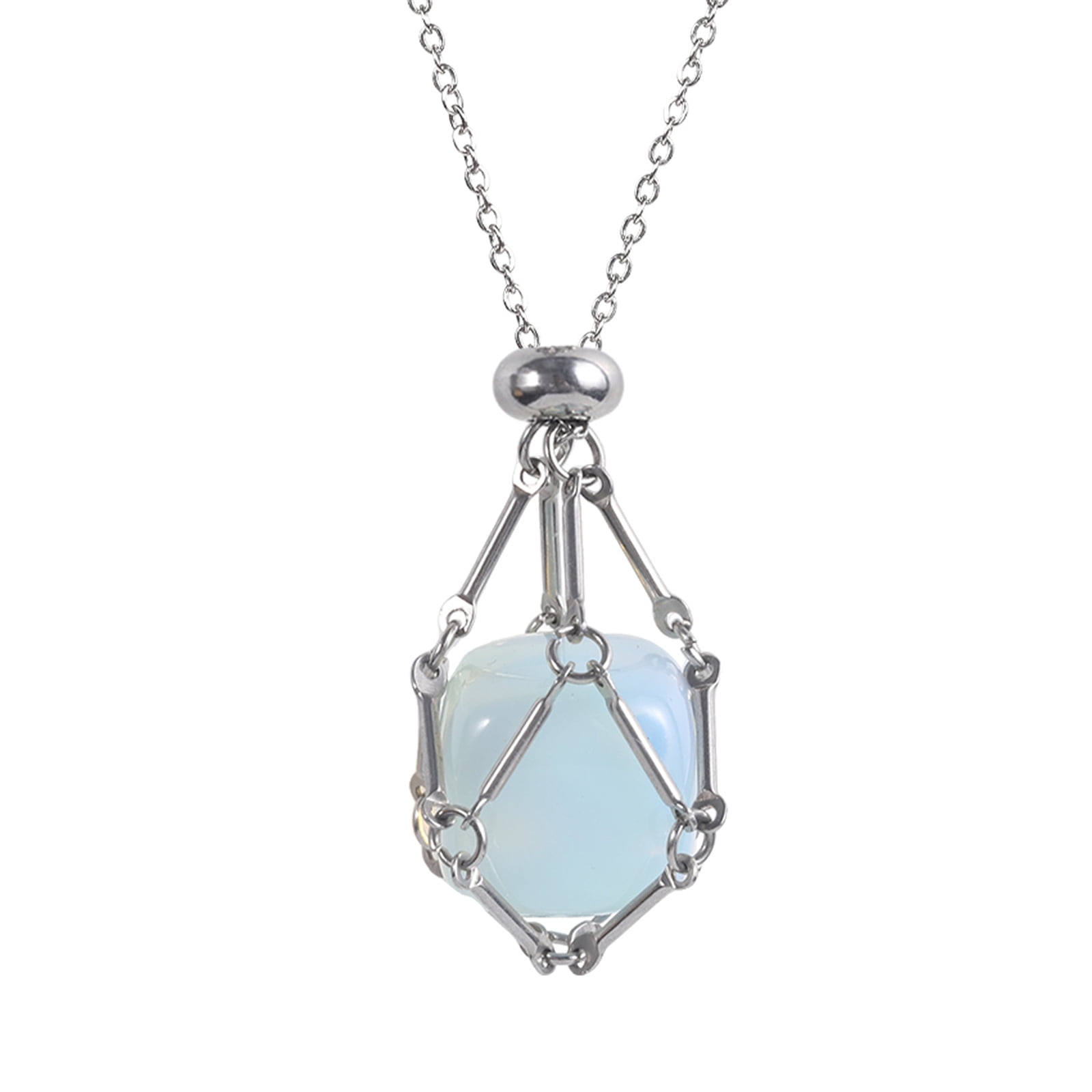 Cut Crystal Paired With Ergonomic Neck Chain And Safety Webbed Stone ...