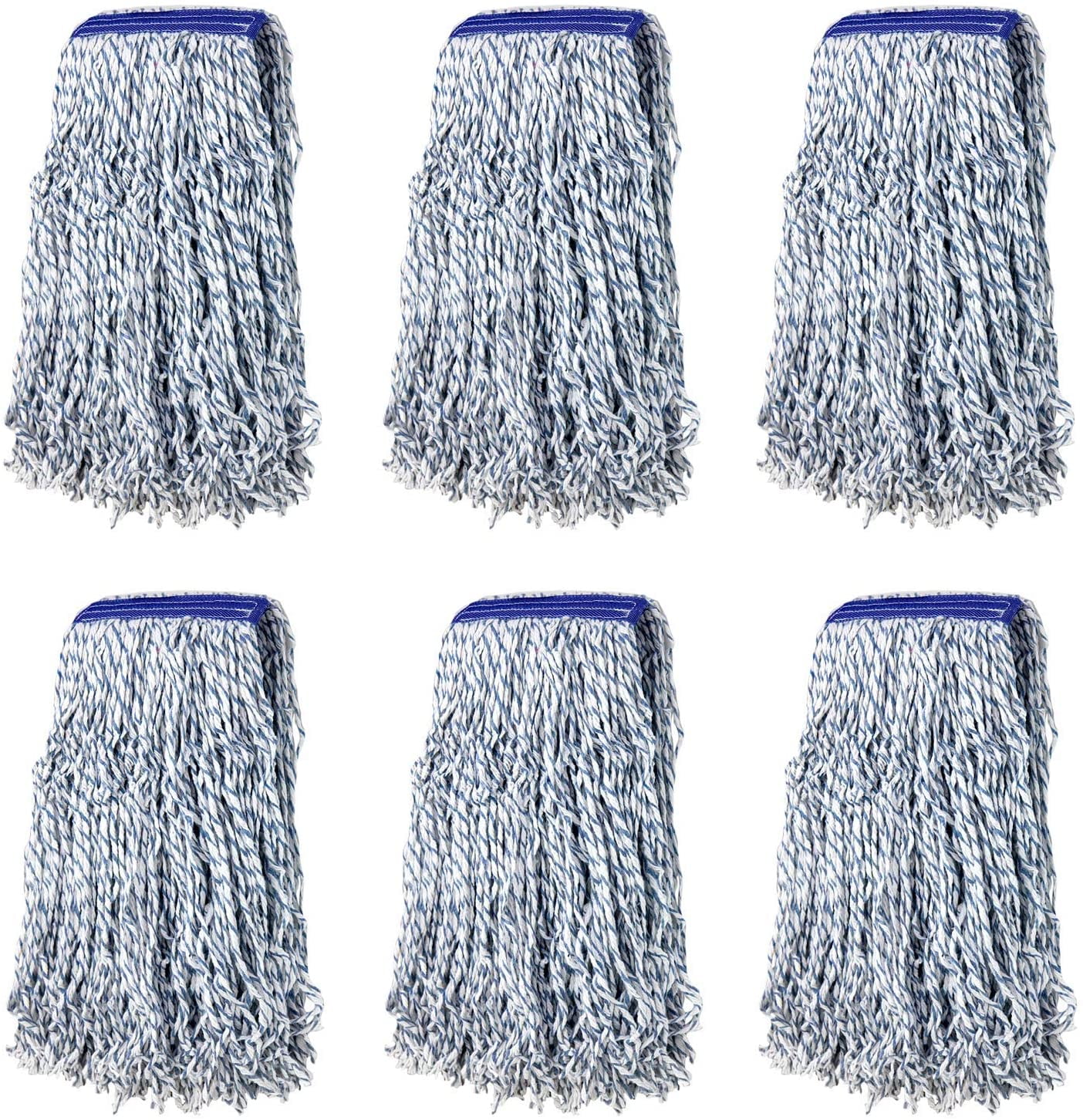 Cut End Finish Mop | 1.25" Universal Headband Maximum Absorption ...