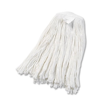 Boardwalk Disposable Dust Mop Head Cotton/Synthetic 24w x 5d White 1624 ...