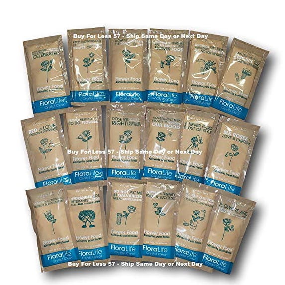Liye Floralife Crystal Clear 100 Powder Packets, 10gr - Walmart.com