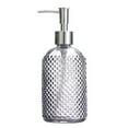 Cut Glass Liquid Dispenser For Bathroom Kitchen NonDrip Pumps Plastic ...