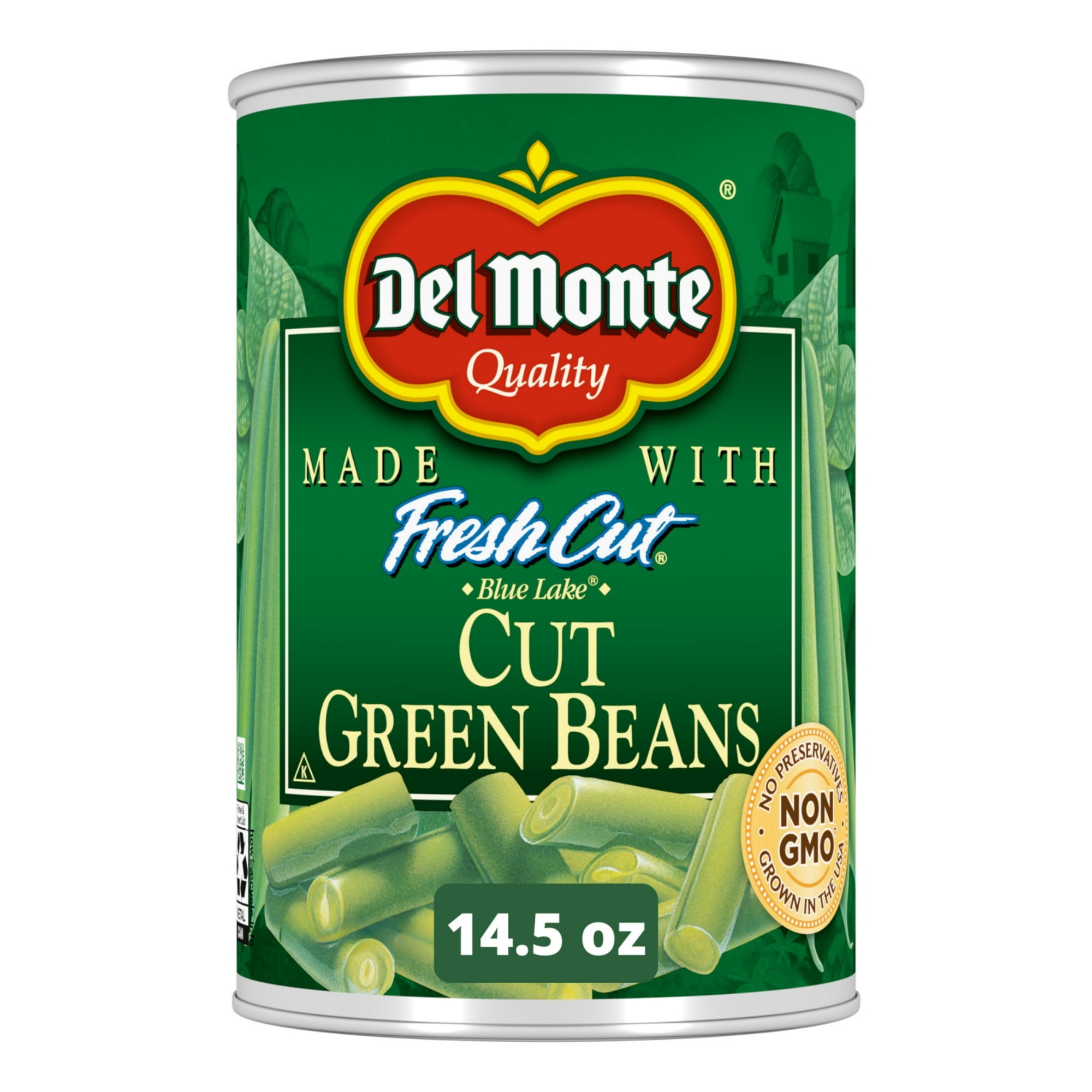 Cut Green Beans Del Monte,Canned Vegetables, 14.5 oz Can. - Walmart.com