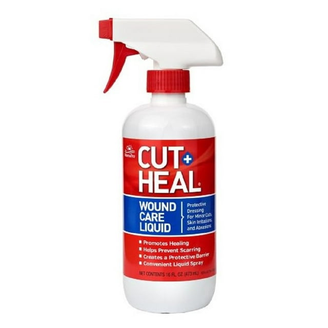 Cut-Heal 1000159 Multi+Care First Aid Liquid Pet Wound Spray - 16 oz ...