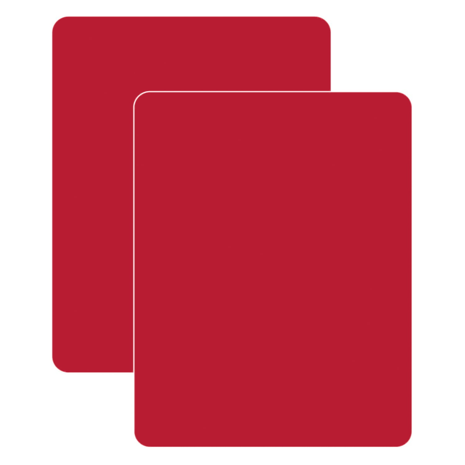 Cut N' Funnel Red Flexible Plastic Cutting Board Mat 2 Pack 15" by 11.5 ...