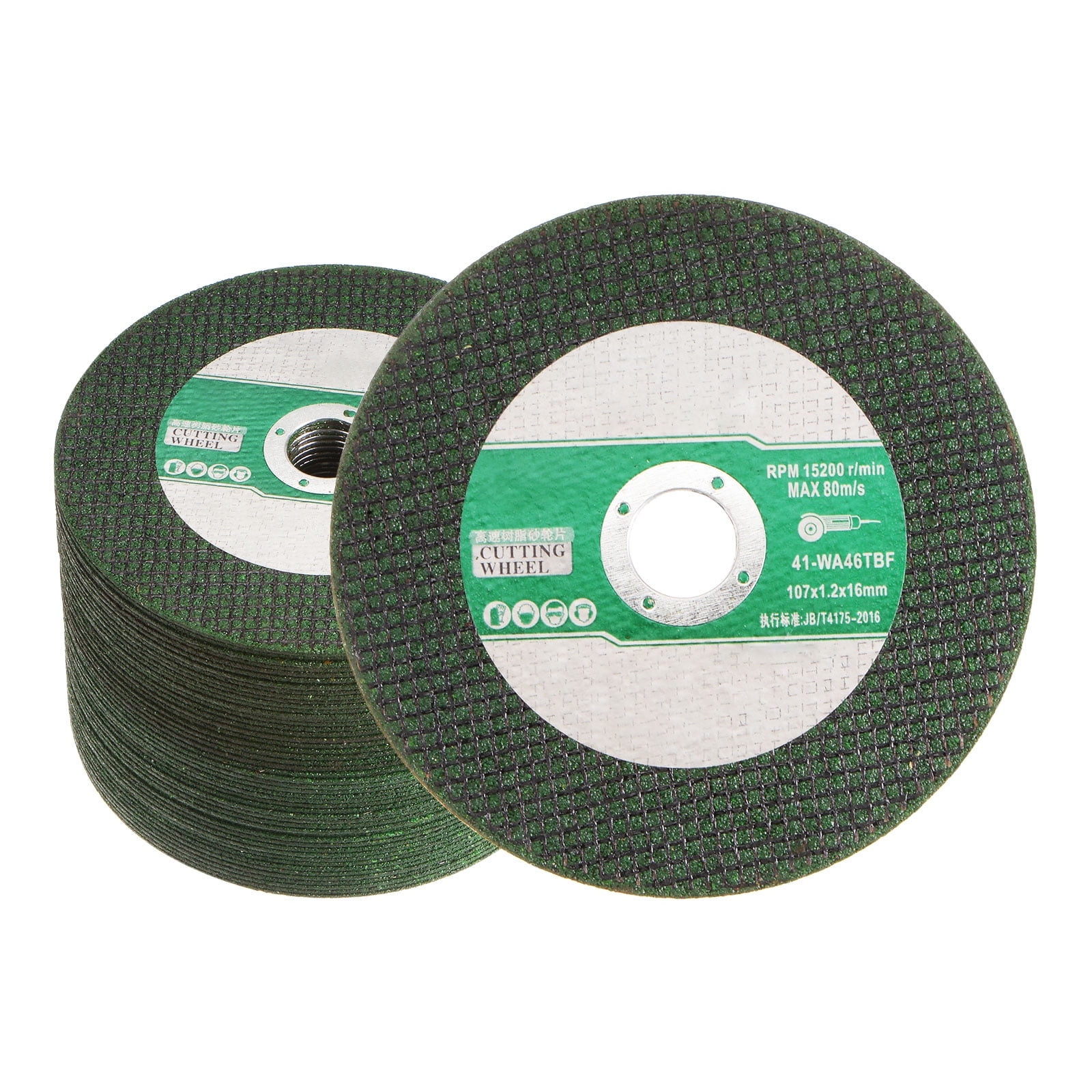 Cut Off Wheels 107mm x 1.2mm x 16mm Green, 50 Pieces - Walmart.com