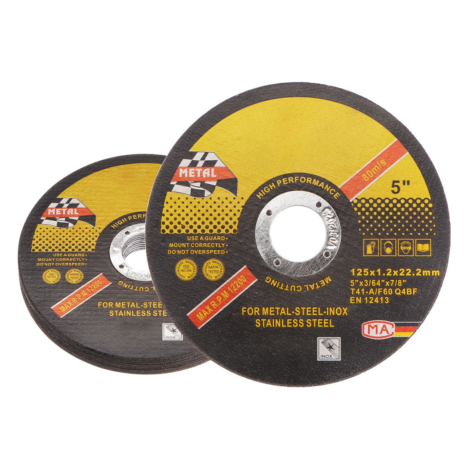 Cut Off Wheels 110mm x 1.2mm x 22.2mm Black, 25 Pieces - Walmart.com