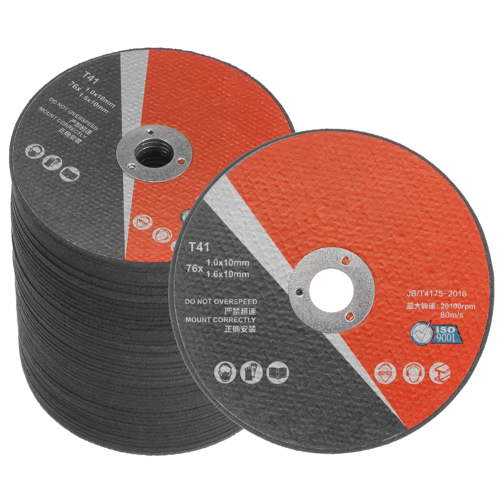 Cut Off Wheels 76mm x 1.6mm x 10mm Cutting Disc, Black, 50 Pieces ...