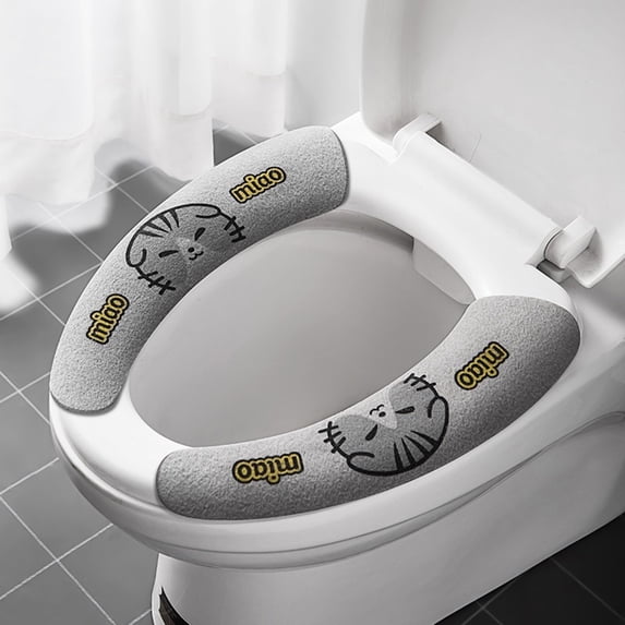 Cut-Out Toilet Seat Sticker, Paste-On Toilet Sticker, Universal ...
