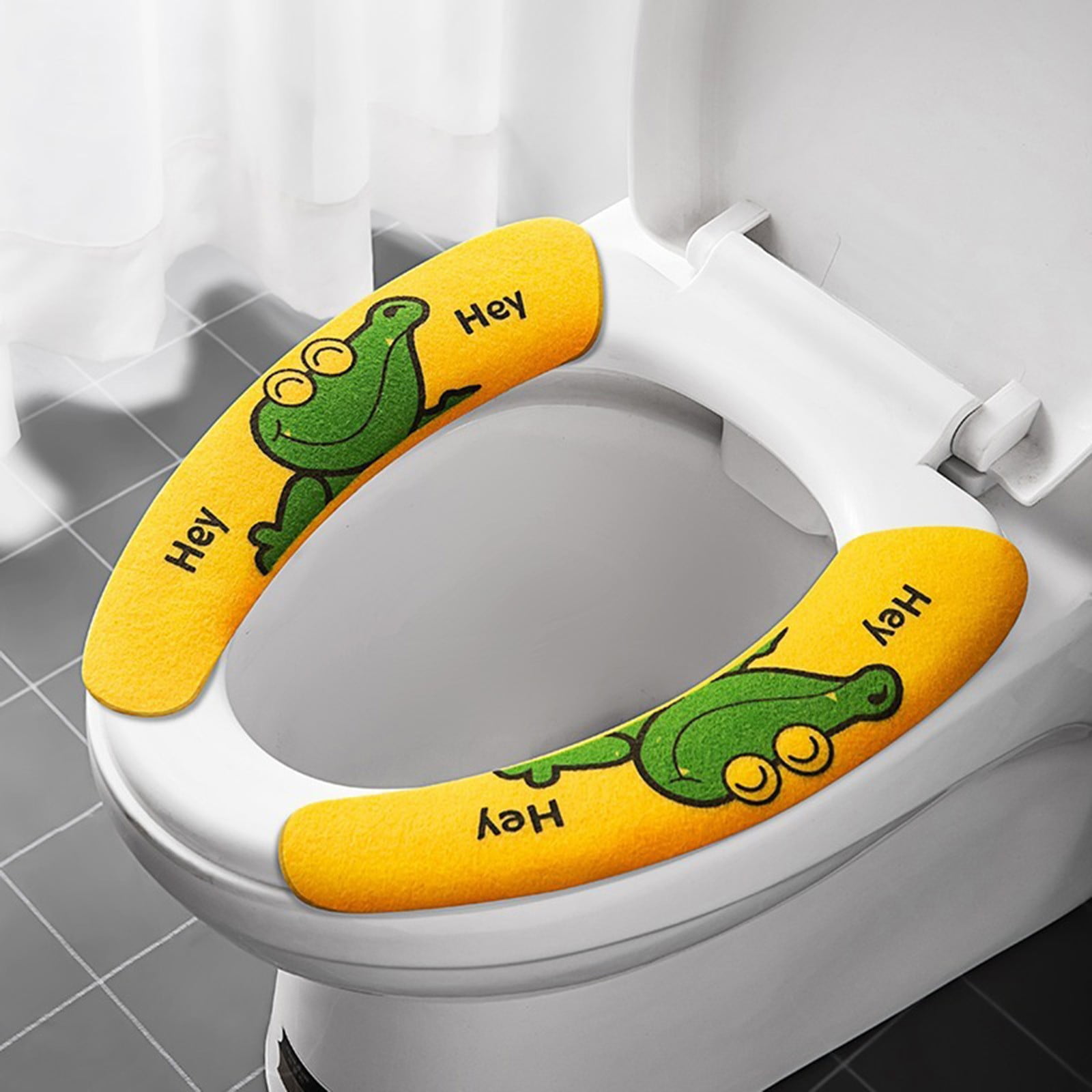 Cut-Out Toilet Seat Sticker, Paste-On Toilet Sticker, Universal ...