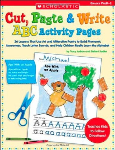 Pre-Owned Cut, Paste & Write ABC Activity Pages: 26 Lessons That Use ...