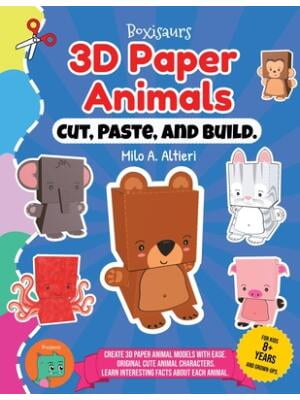 Cut, Paste, and Build 3D Paper Animals - Walmart.com