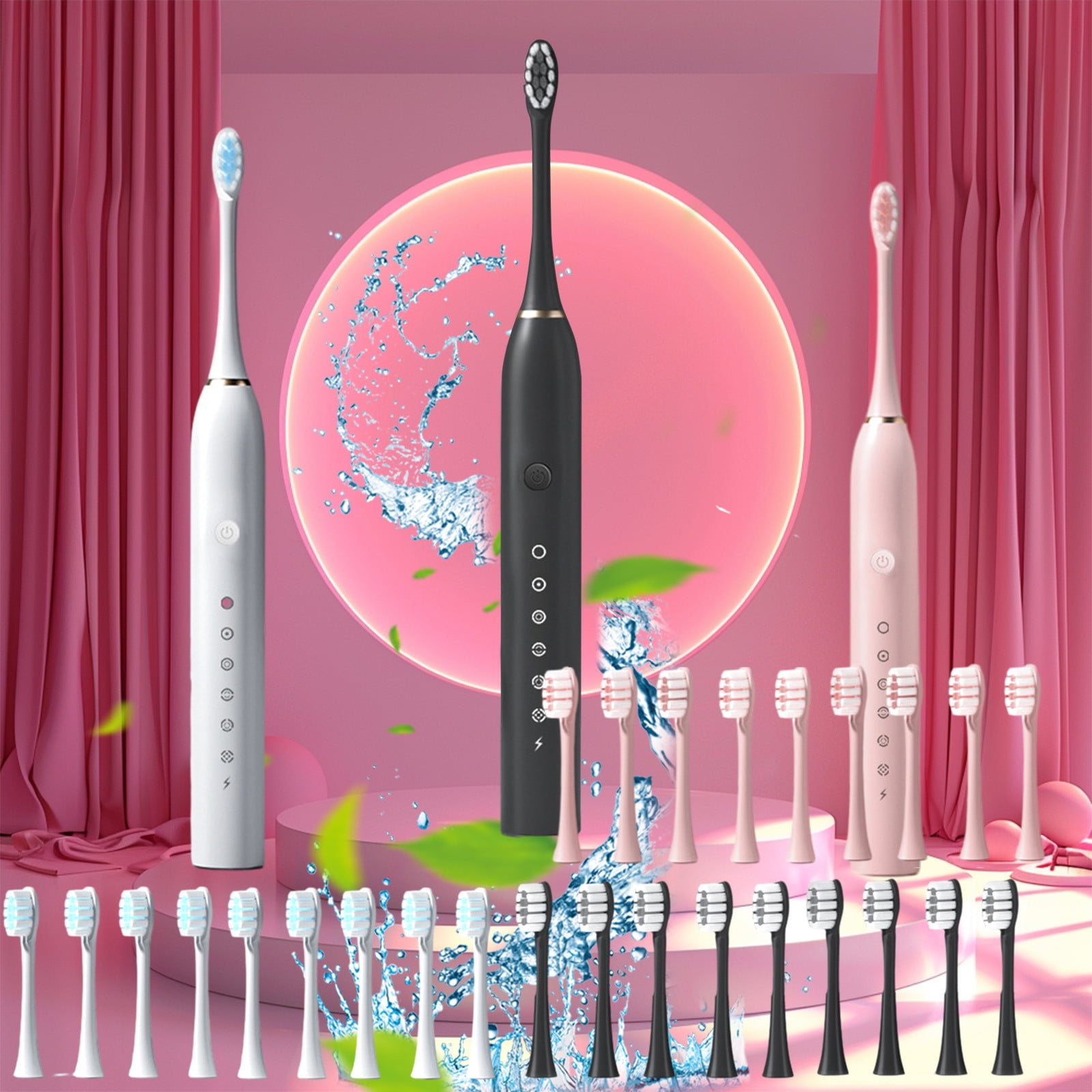 Cut Prices, Electric Toothbrush with 10 Brush Heads, 6 Cleaning Modes ...