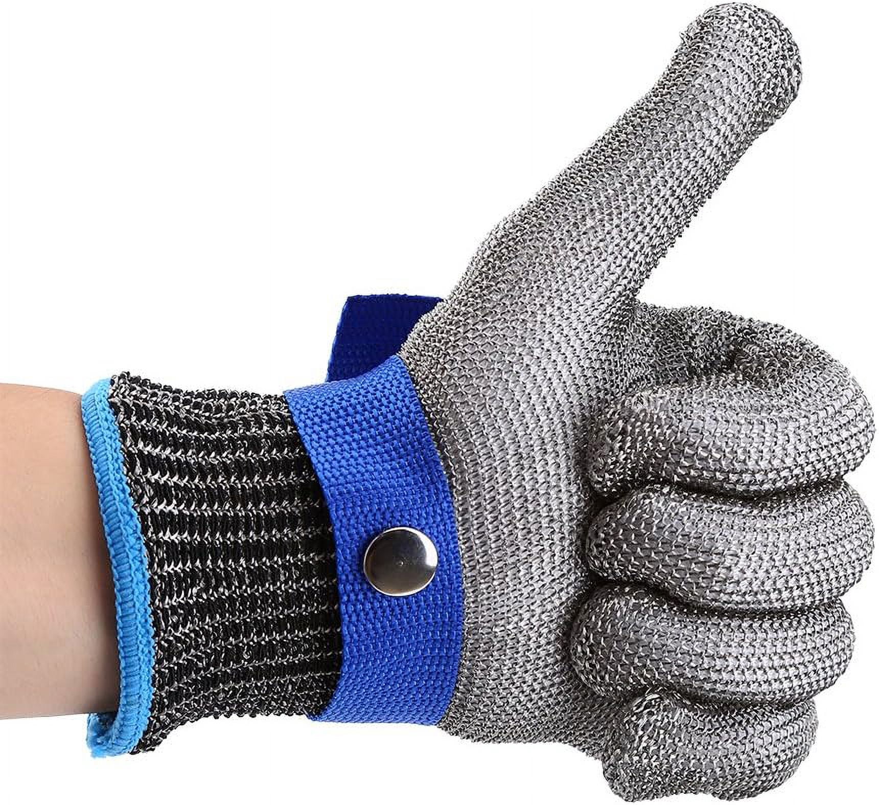 Cut Proof, Stab Resistant Stainless Steel Wire Metal Mesh Butcher Glove ...